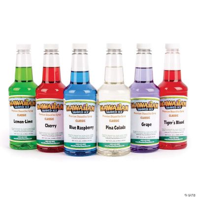 Hawaiian Shaved Ice Syrup, 16 Fl Oz, 6 Pack | Oriental Trading