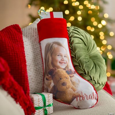 Personalized Photo Christmas Stocking | Oriental Trading
