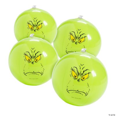 Mini Inflatable 5" Dr. Seuss™ The Grinch Vinyl Beach Balls - 12 Pc.