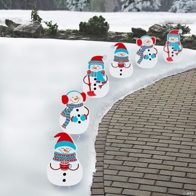 7 3/4" x 11 3/4" Snowman Yard Signs - 6 Pc. | Oriental Trading