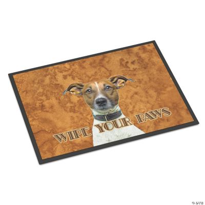 Caroline's Treasures Jack Russell Terrier Wipe your Paws Indoor or ...