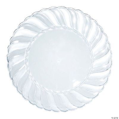 Kaya Collection 6" Clear Flair Plastic Pastry Plates (180 Plates ...