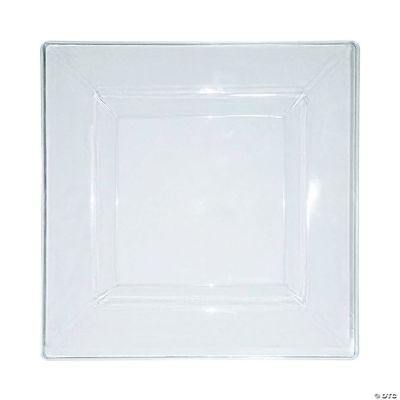 Kaya Collection 8" Clear Square Plastic Appetizer/ Salad Plates (120 ...