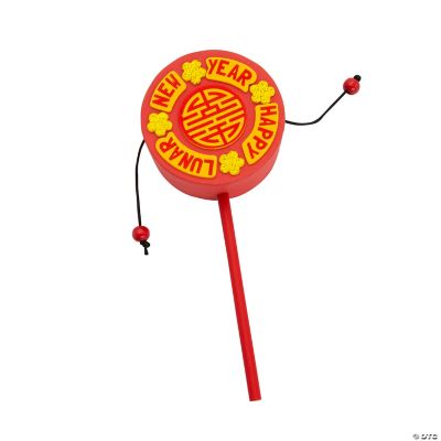 8 1/4" x 9" Lunar New Year Spin Drum Craft Kit - Makes 12