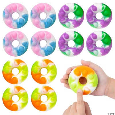 2 3/4" 3D Donuts Lotsa Pops Pop Fidget Toys - 12 Pc. | Oriental Trading