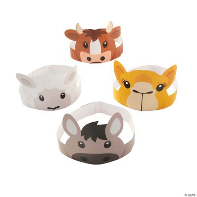 Nativity Animal Printed Headbands - 12 Pc.