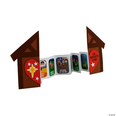 21" x 6" The Nativity Story Expanding Timeline Craft Kit - Makes 12