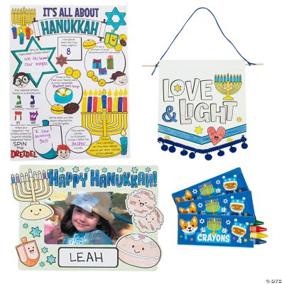 Color Your Own Hanukkah Craft Kit Assortment - Makes 36 | Oriental Trading