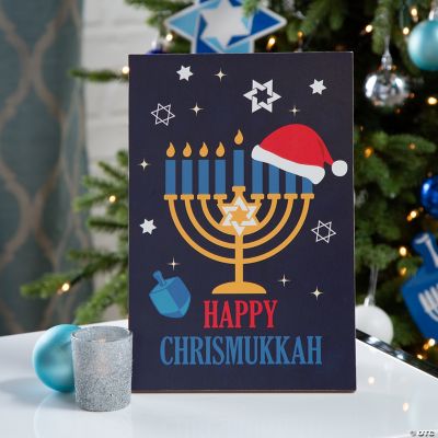 Happy Chrismukkah Wall Sign | Oriental Trading