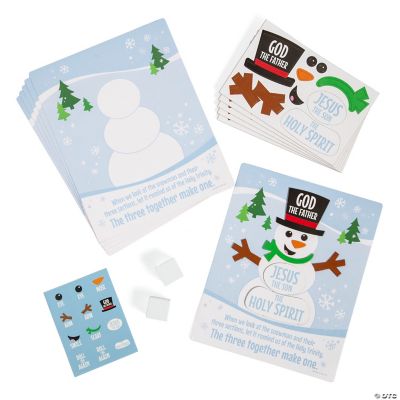 Religious Snowman Trinity Game - 16 Pc.