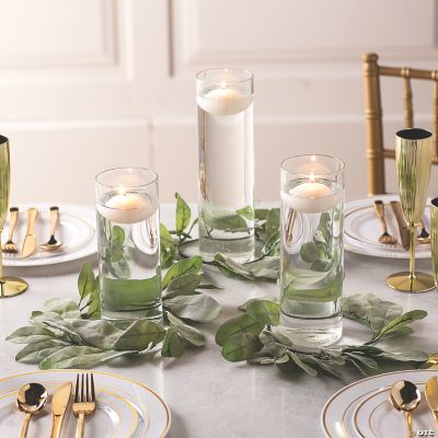 Cylinder Vases & Lamb’s Ear Decorating Kit for 4 Tables