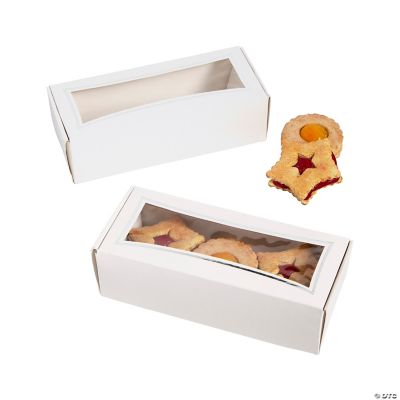 White Cookie Boxes - 12 Pc. - Discontinued
