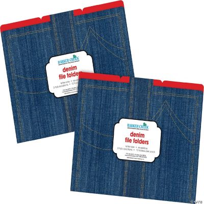 Barker Creek Denim Folders, 24/Package | Oriental Trading