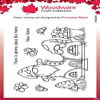Woodware Craft Collection Woodware Clear Singles Gnome Shoe 4 in x 6 in ...