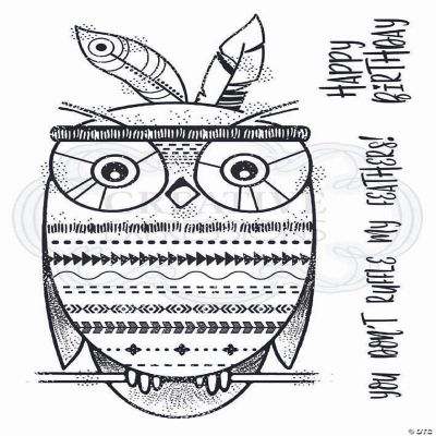 Woodware Craft Collection Woodware Clear Singles BoHoot 4 in x 6 in ...