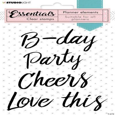 Studio Light SL Clear Stamp Text Party Planner Essentials 105x148mm ...