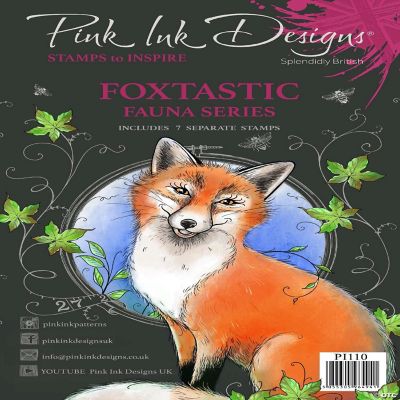 Pink Ink Designs Foxtastic A5 Clear Stamp | Oriental Trading