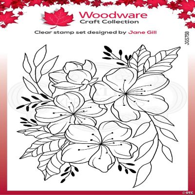 Woodware Craft Collection Woodware Clear Singles Floral Wonder 4 in x 6 ...