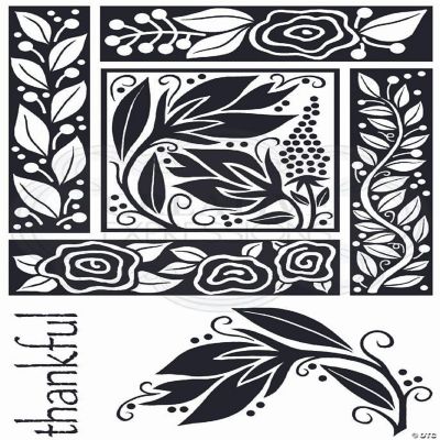 Woodware Craft Collection Woodware Clear Singles Floral Block 4 in x 6 ...