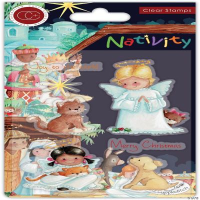 Craft Consortium Nativity Stamp Set Angels | Oriental Trading