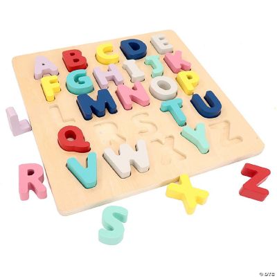 Leo & Friends Wooden Chunky Alphabet Puzzle 3+ | Oriental Trading