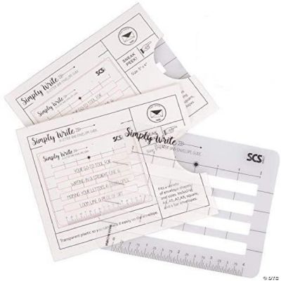 Letter Envelope Addressing Stencil - Template Ruler Guide for Perfectly ...