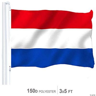 Netherlands Dutch Flag 150D Printed Polyester 3x5 Ft | Oriental Trading