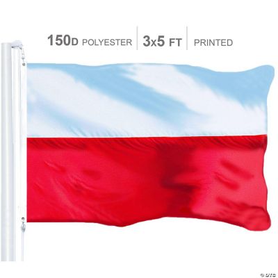 Poland Polish Flag 150D Printed Polyester 3x5 Ft | Oriental Trading