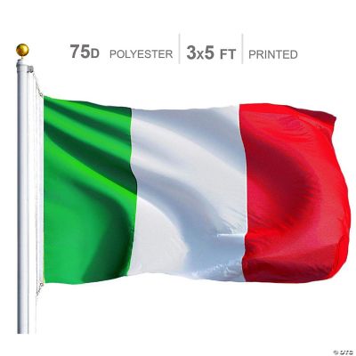 Italy Italian Flag 75D Printed Polyester 3x5 Ft | Oriental Trading