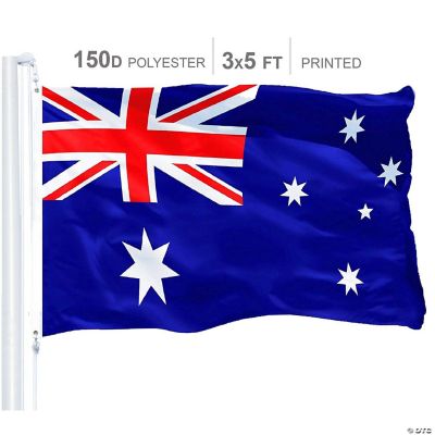 Australia Australian Flag 150D Printed Polyester 3x5 Ft | Oriental Trading