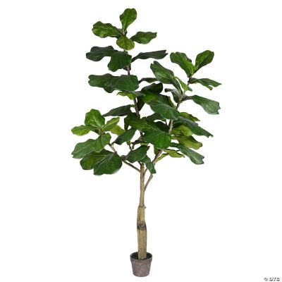 Vickerman 6' Artificial Potted Fiddle Tree | Oriental Trading