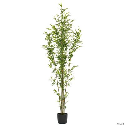 Vickerman 7' Artificial Potted Mini Bamboo Tree | Oriental Trading