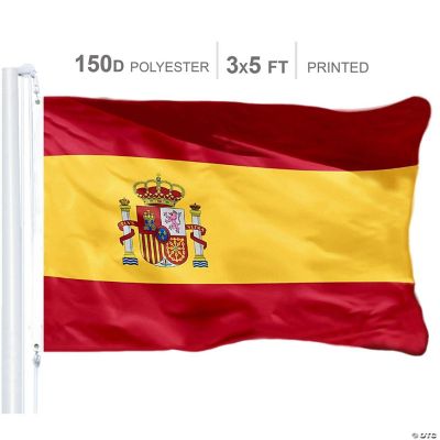 Spain Spanish Flag 150D Printed Polyester 3x5 Ft | Oriental Trading