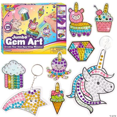 Creative Kids Jumbo Gem Art - Make Your Own 25 Diamond Stickers ...