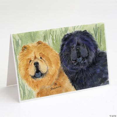 Caroline's Treasures Chow Chow Friends Greeting Cards and Envelopes ...