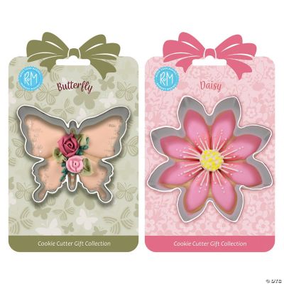 Daisy and Butterfly 2 Piece Cookie Cutter Set | Oriental Trading