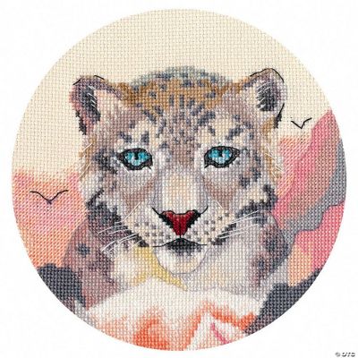 Miniature. Snow Leopard 1303 Oven Counted Cross Stitch Kit