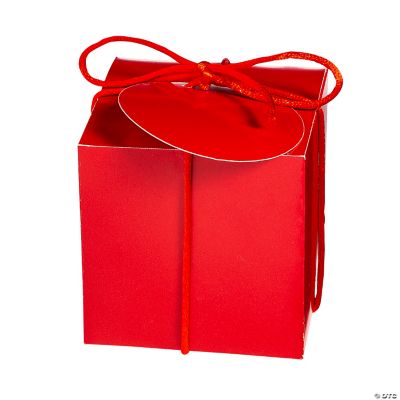 Favor Boxes with Tie & Tag - 12 Pc. | Oriental Trading