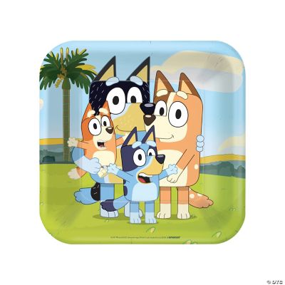 Bluey Party Square Dinner Plates - 8 Ct. - Discontinued