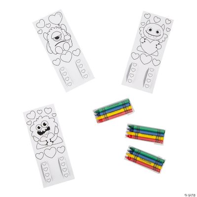 Color Your Own Monster & Activity Valentine Exchanges for 24 - Discontinued