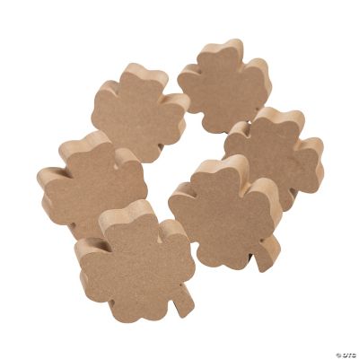 DIY Unfinished Wood Shamrock Decorations - Discontinued