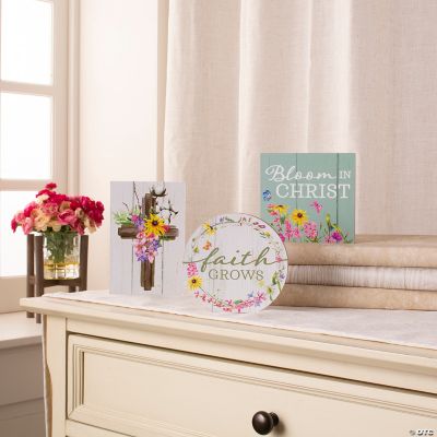 Religious Cottage Core Tabletop Decorations - 3 Pc. | Oriental Trading