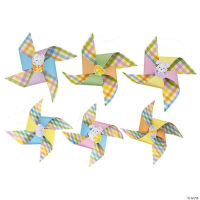 Easter Hippity Hoppity Pinwheel Hanging Decorations - 6 Pc. | Oriental ...
