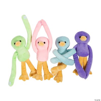 Long Arm Pastel Stuffed Chicks - 12 Pc. - Discontinued