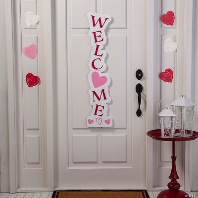 Valentine’s Day Welcome Porch Sign | Oriental Trading