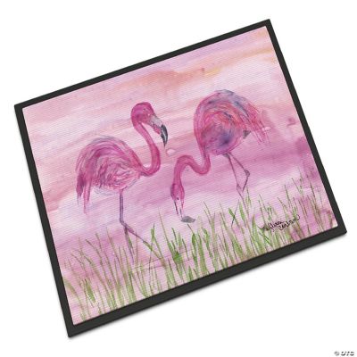 Caroline's Treasures Flamingos Indoor or Outdoor Mat 24x36, 36 x 24 ...