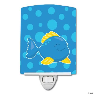 Caroline's Treasures Fish Tropical Fish #4 Ceramic Night Light, 4 x 6, Fish