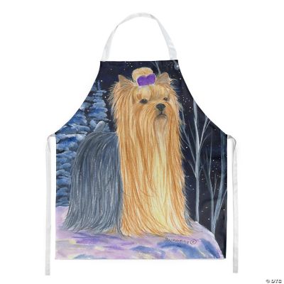 Caroline's Treasures Starry Night Yorkie Apron, 27 x 31, Dogs ...