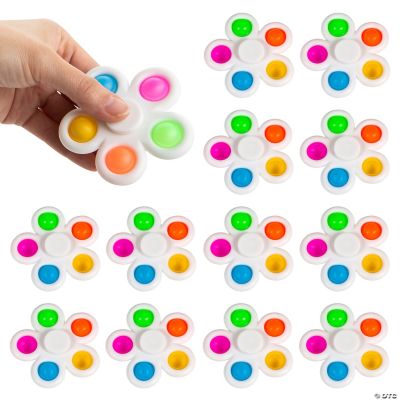 3" Flower Fidget Spinner Lotsa Pops Pop Fidget Toys - 12 Pc. | Oriental ...