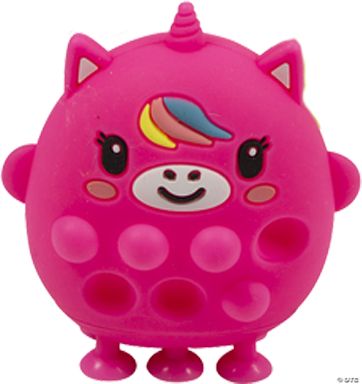 1 1/2" x 3" 3D Suction Character Lotsa Pops Pop Fidget Toys - 4 Pc ...